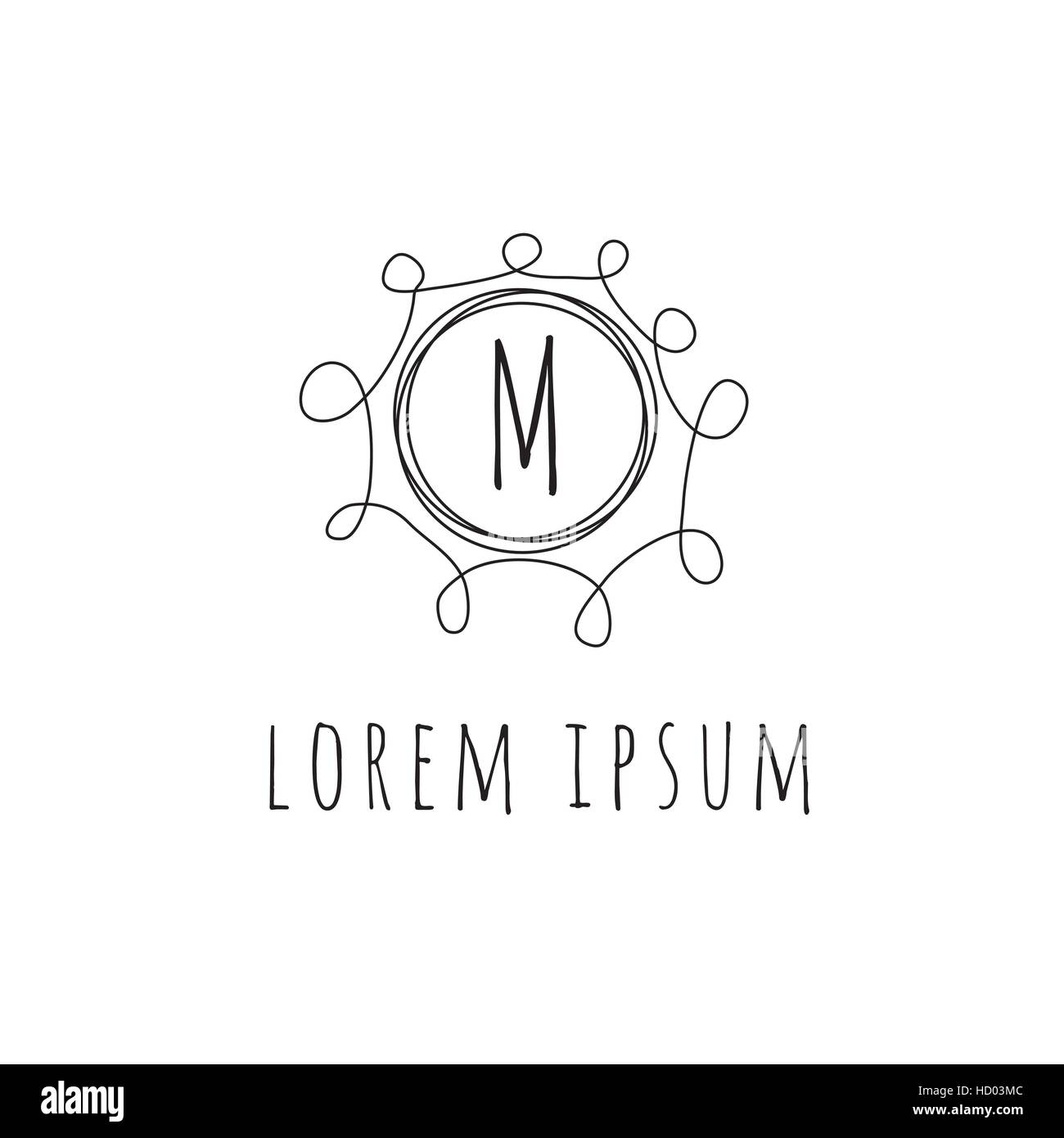 M logo collection Black and White Stock Photos & Images - Alamy