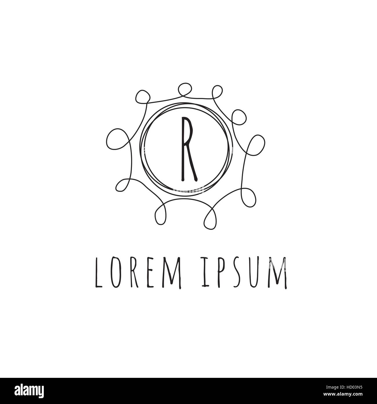 R letter vector logo design template Stock Vector Image & Art - Alamy