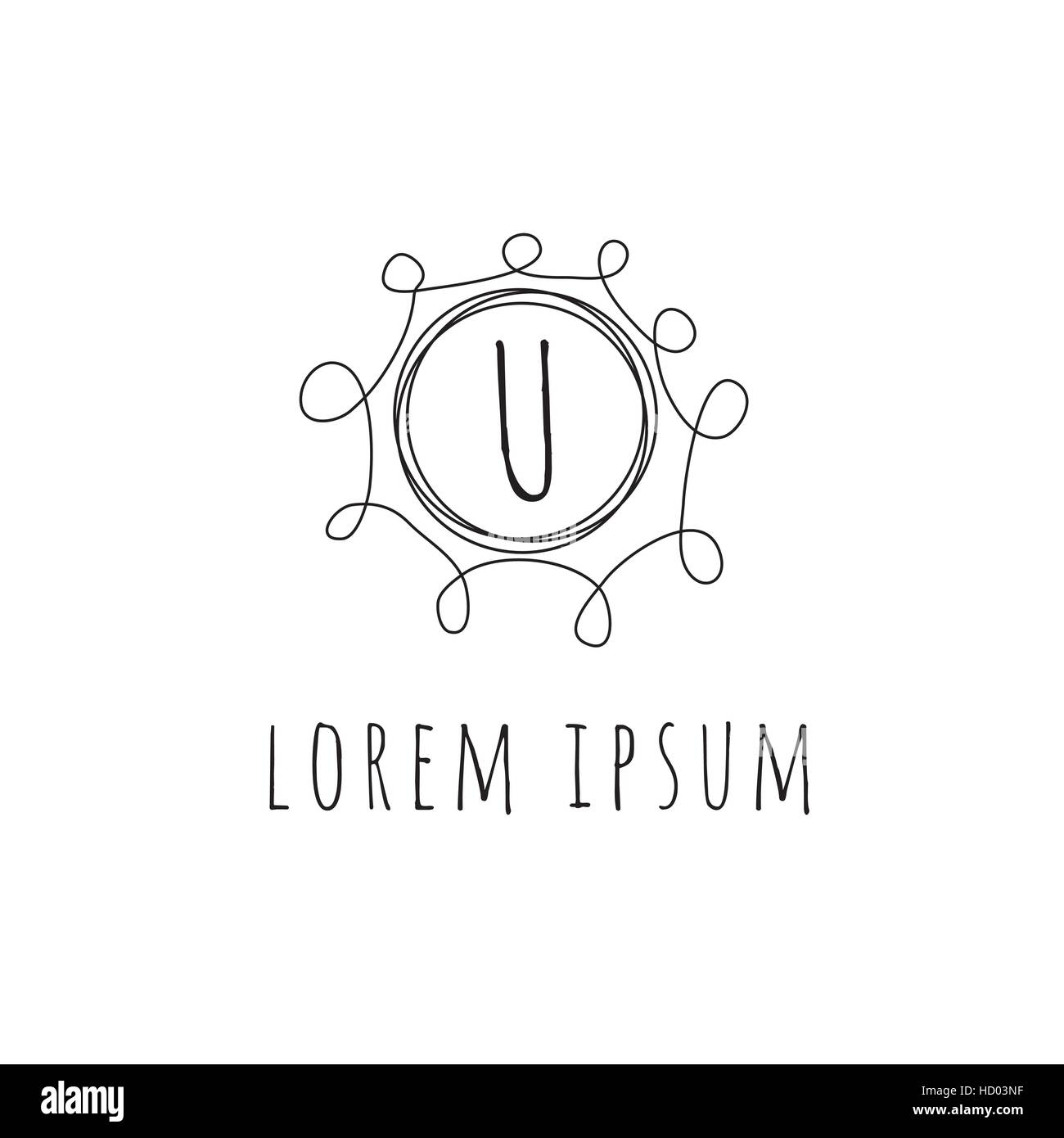 U letter vector logo design template Stock Vector Image & Art - Alamy