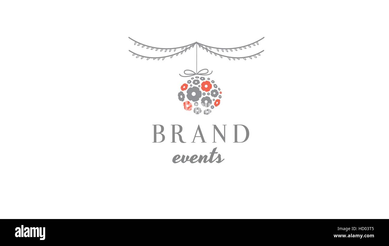 fashion events vector logo design template. Clebratory vector logo for ...