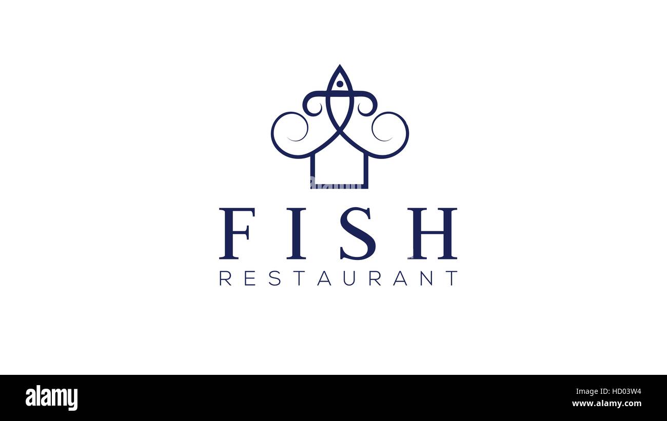 Seafood restaurant logo hi-res stock photography and images - Alamy