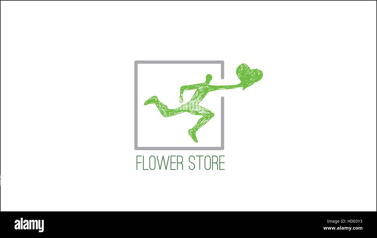 Flower store vector logo design template. For flower shops, cosmetics ...