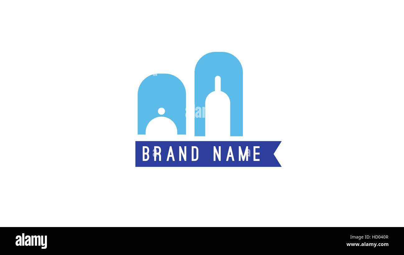 Glass bottles vector logo design template Stock Vector Image & Art - Alamy