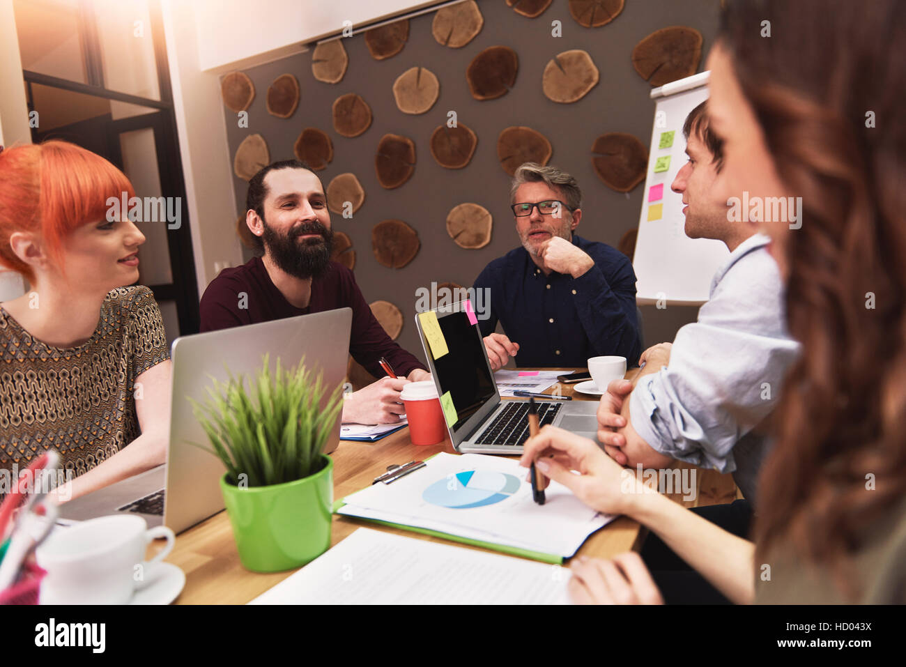 Boardroom full of professional business people Stock Photo - Alamy