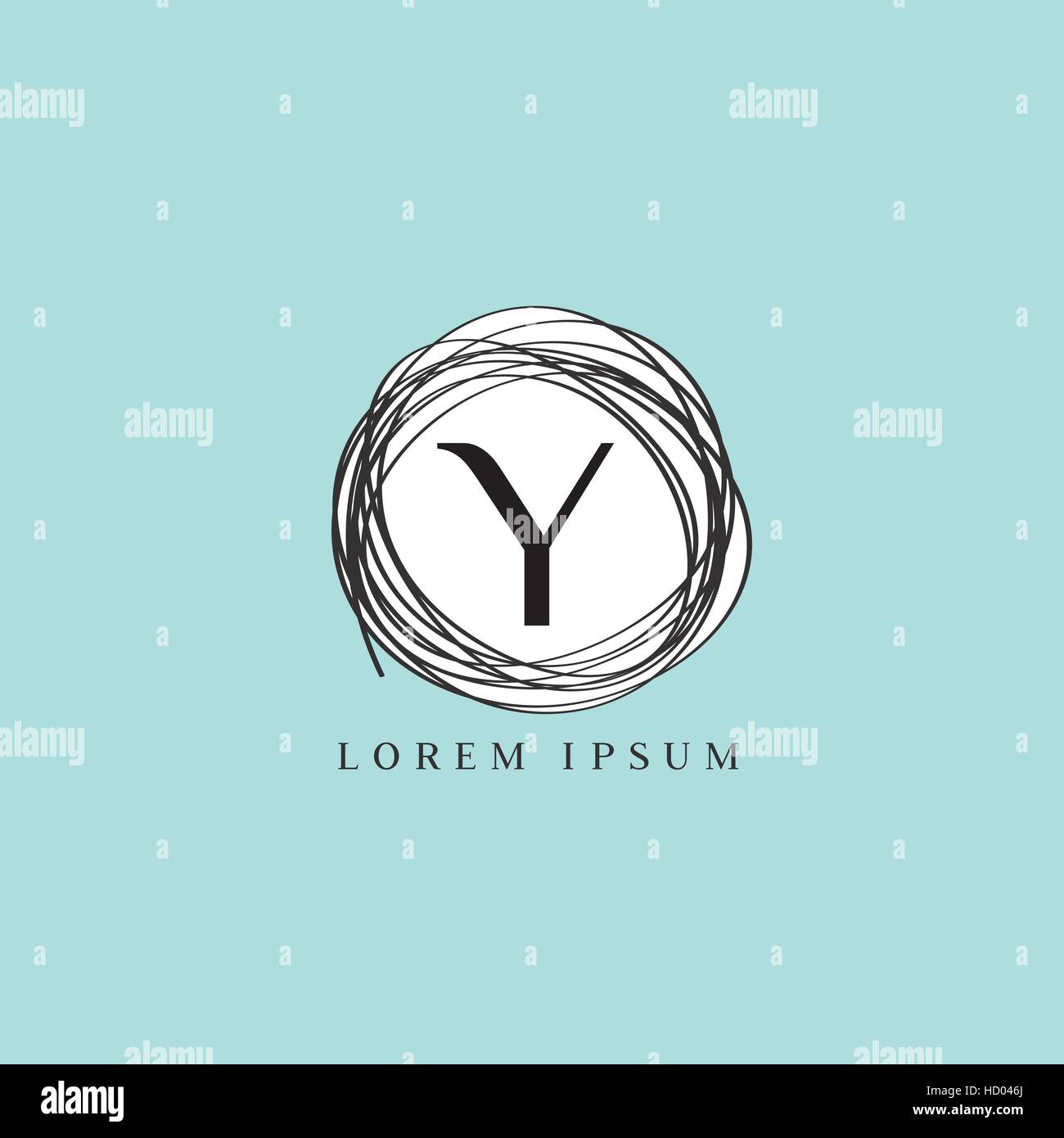 Y letter vector logo design template. Geometric monogram (sign, symbol ...