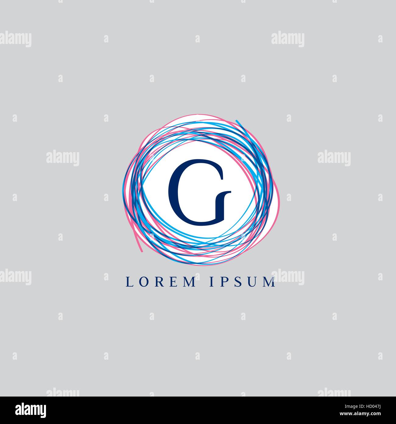 G letter vector logo design template. Geometric monogram (sign, symbol ...