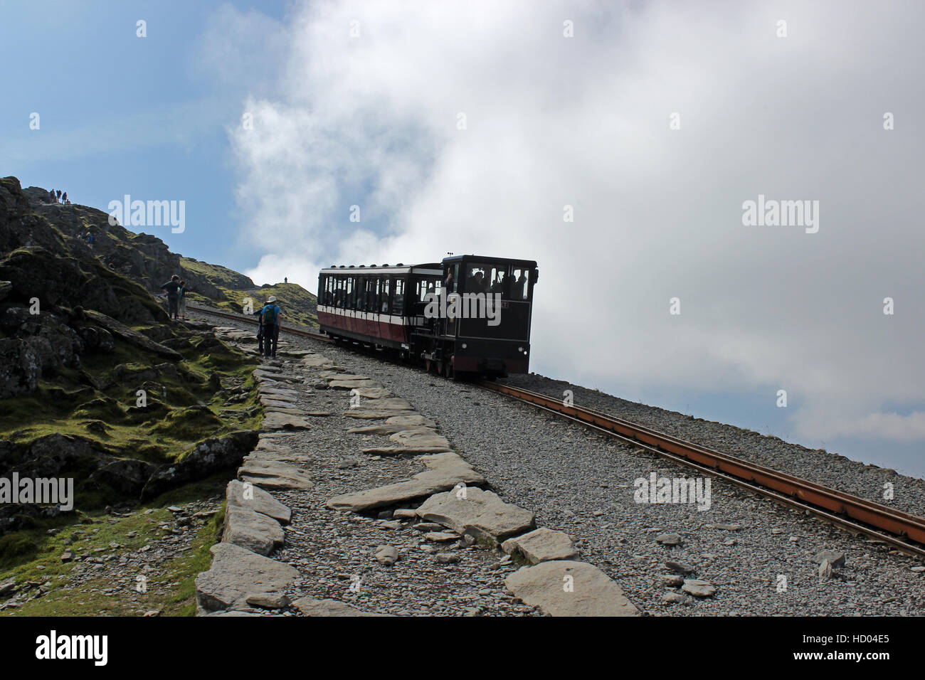 Snowdonia National Park Mountain Railway Stock Photo - Alamy