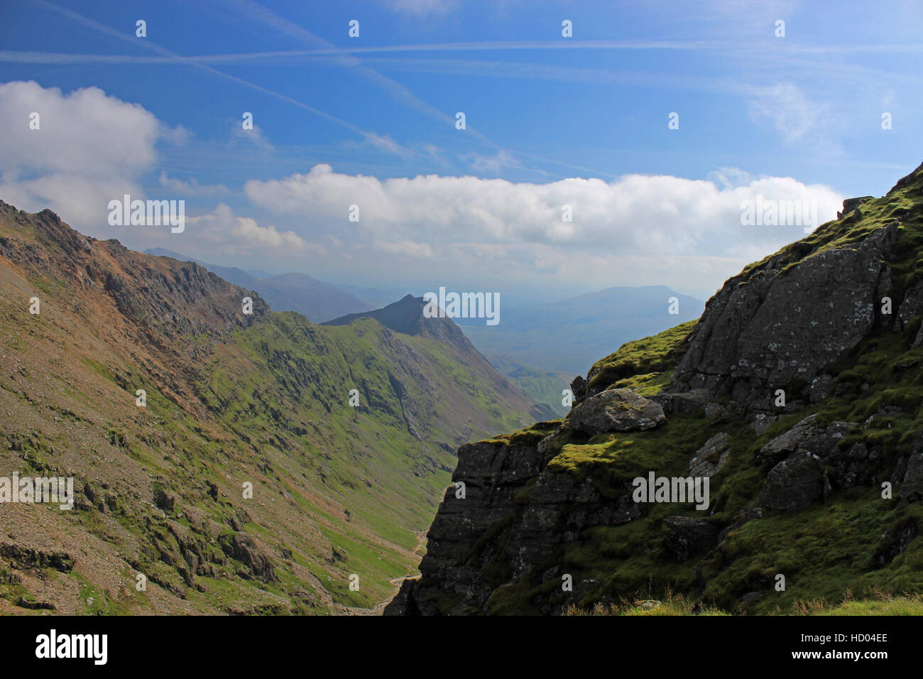 Crib Goch Snowdonia National Park Wales Stock Photo - Alamy