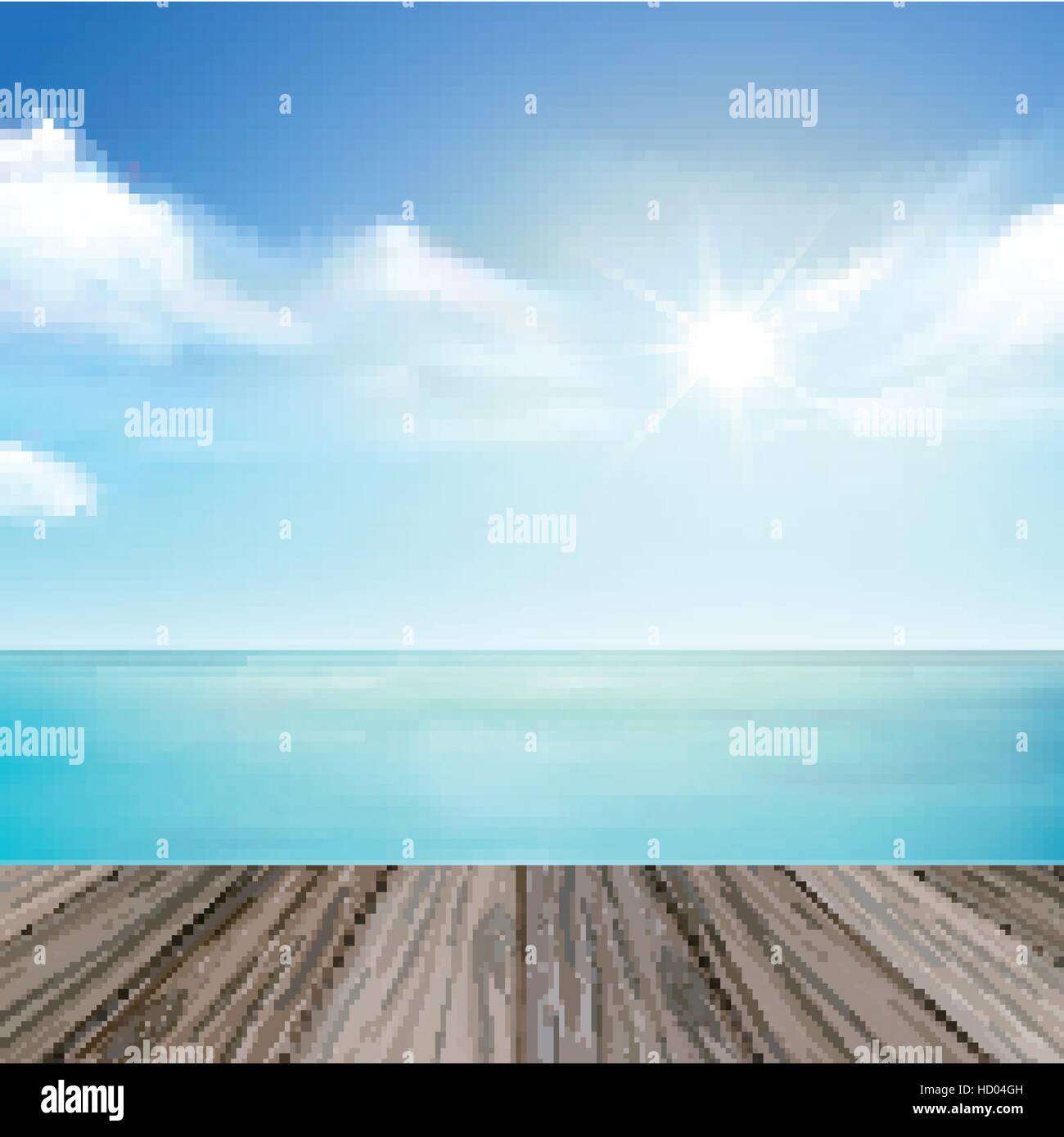 close-up look at empty desk and ocean Stock Vector Image & Art - Alamy