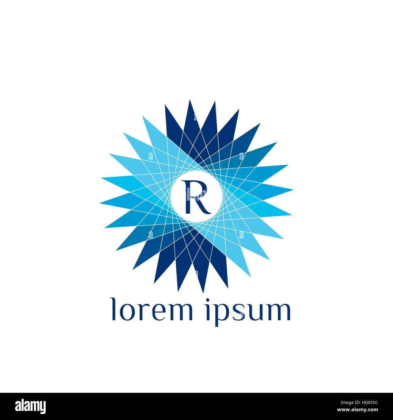 Logo of R letter geometric vector template Stock Vector Image & Art - Alamy