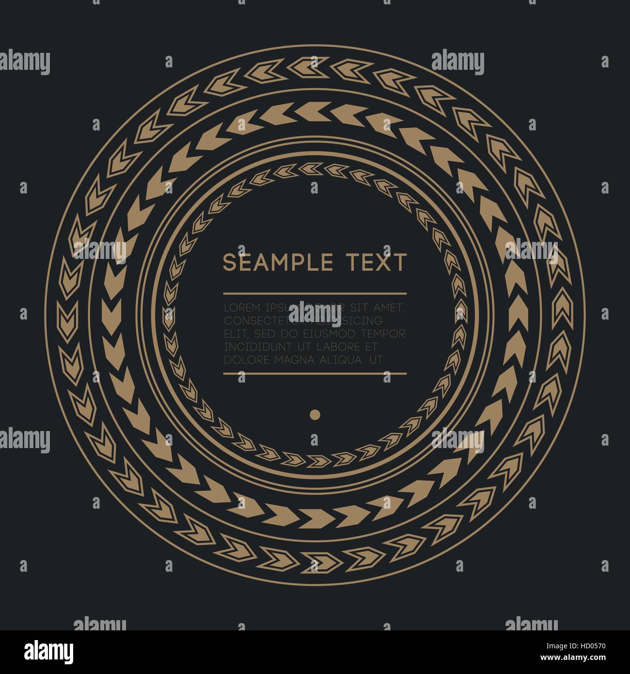 Circle ornamental decorative frame Stock Vector Image & Art - Alamy