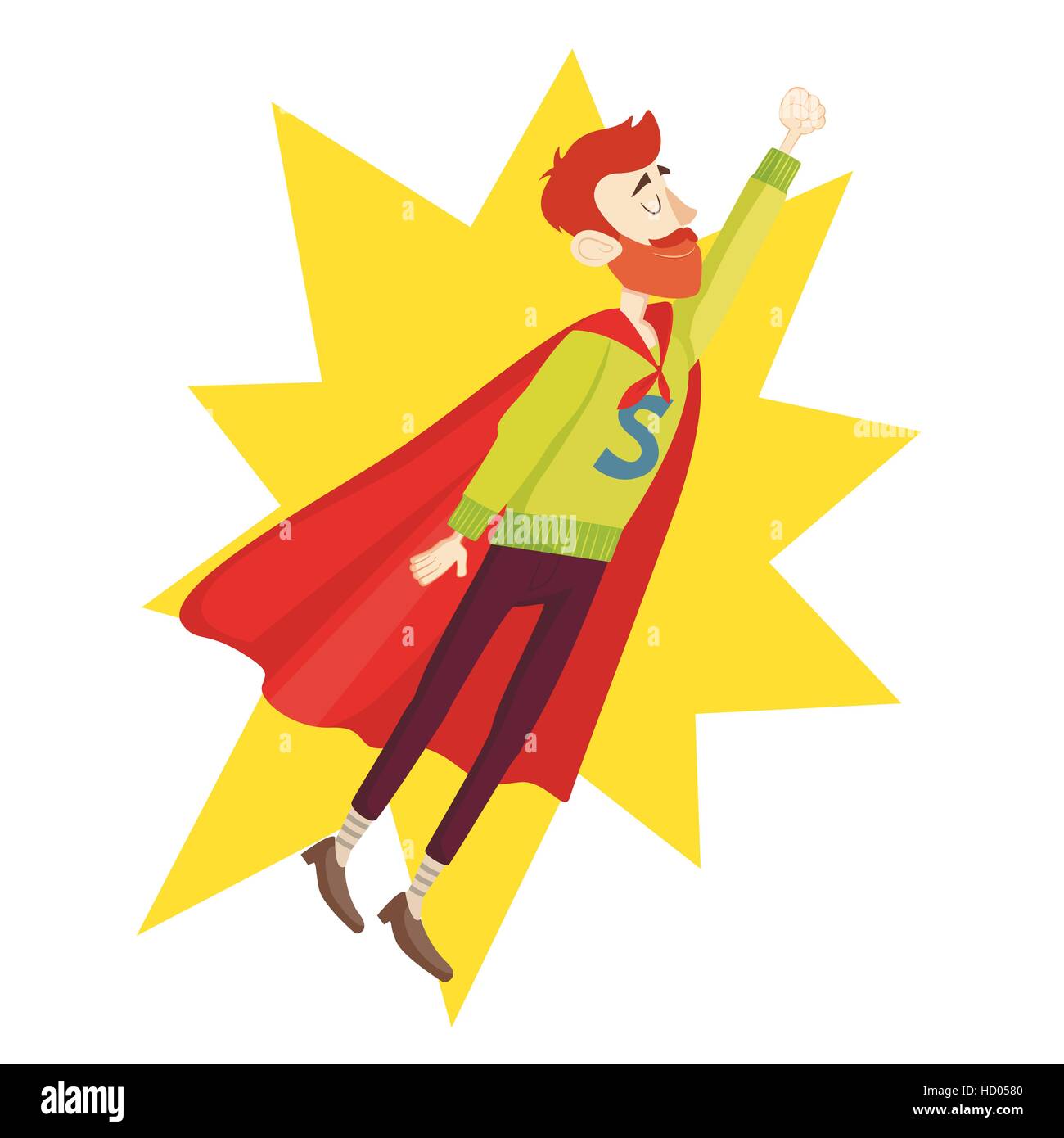 Super Dad. Fathers Day Greeting Card. Vector illustration Stock Vector ...