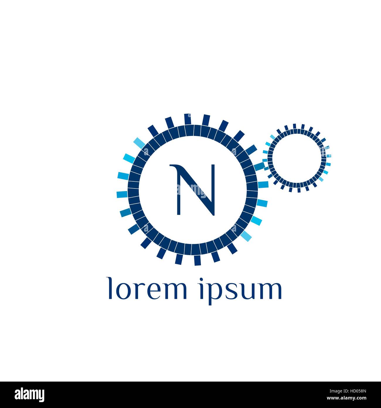 N vector logo hi-res stock photography and images - Alamy