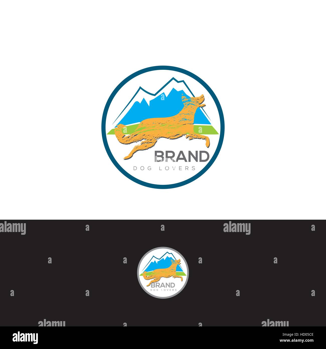 Dog club vector logo design template Stock Vector Image & Art - Alamy