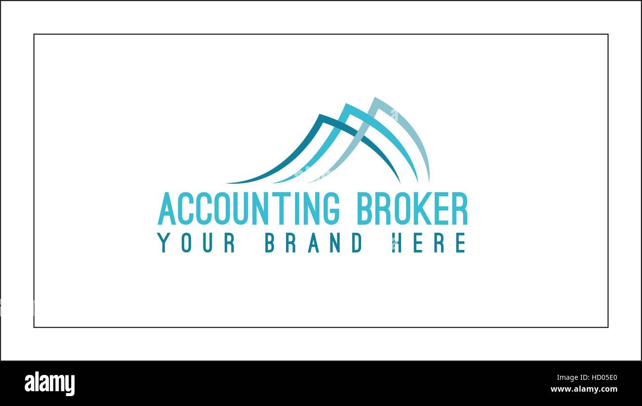 Accounting broker vector logo design template Stock Vector Image & Art ...