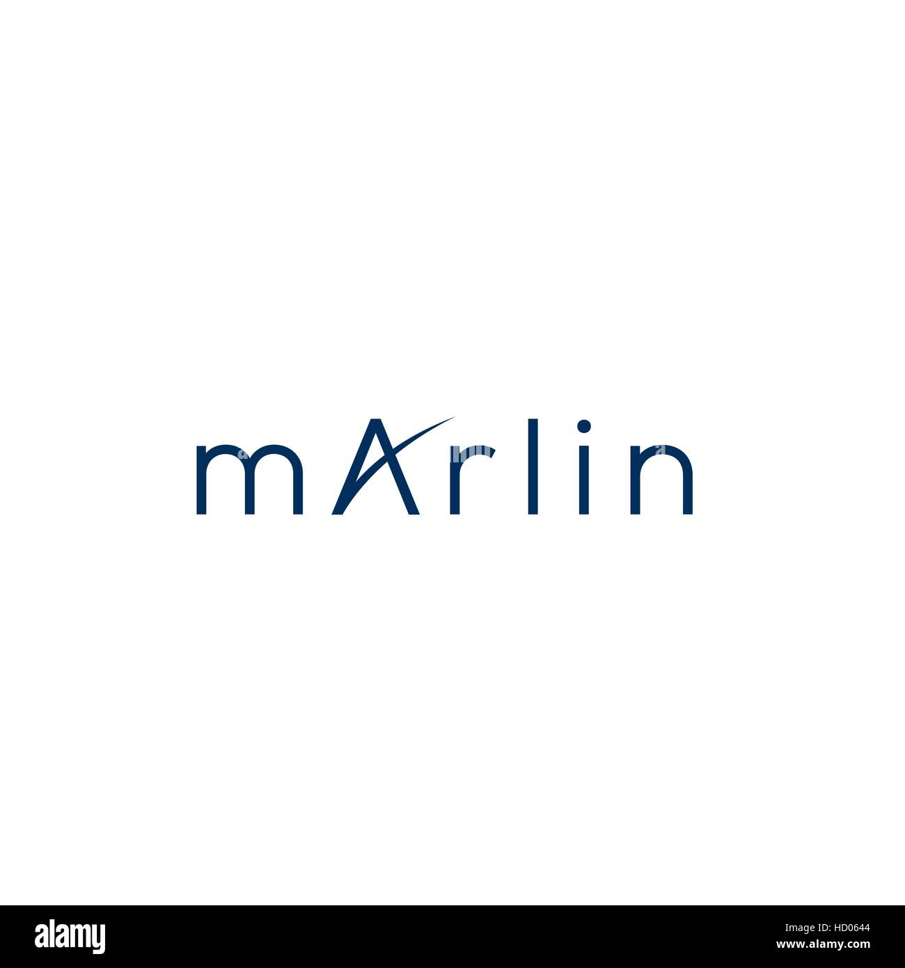 Marlin vector logo design template Stock Vector Image & Art - Alamy