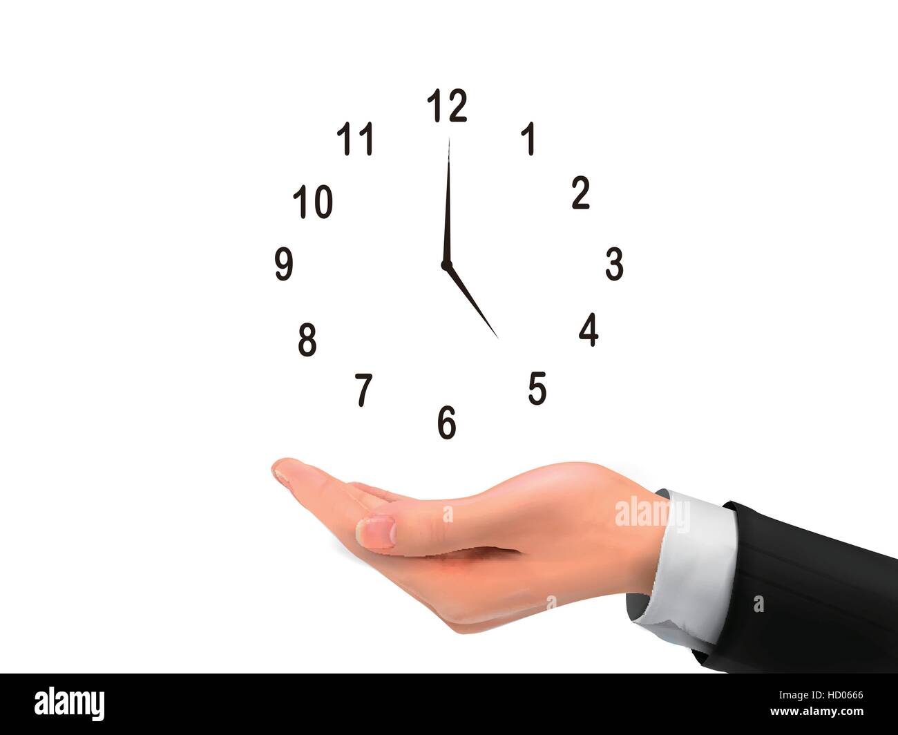 Hand holding clock graphic hi-res stock photography and images - Alamy