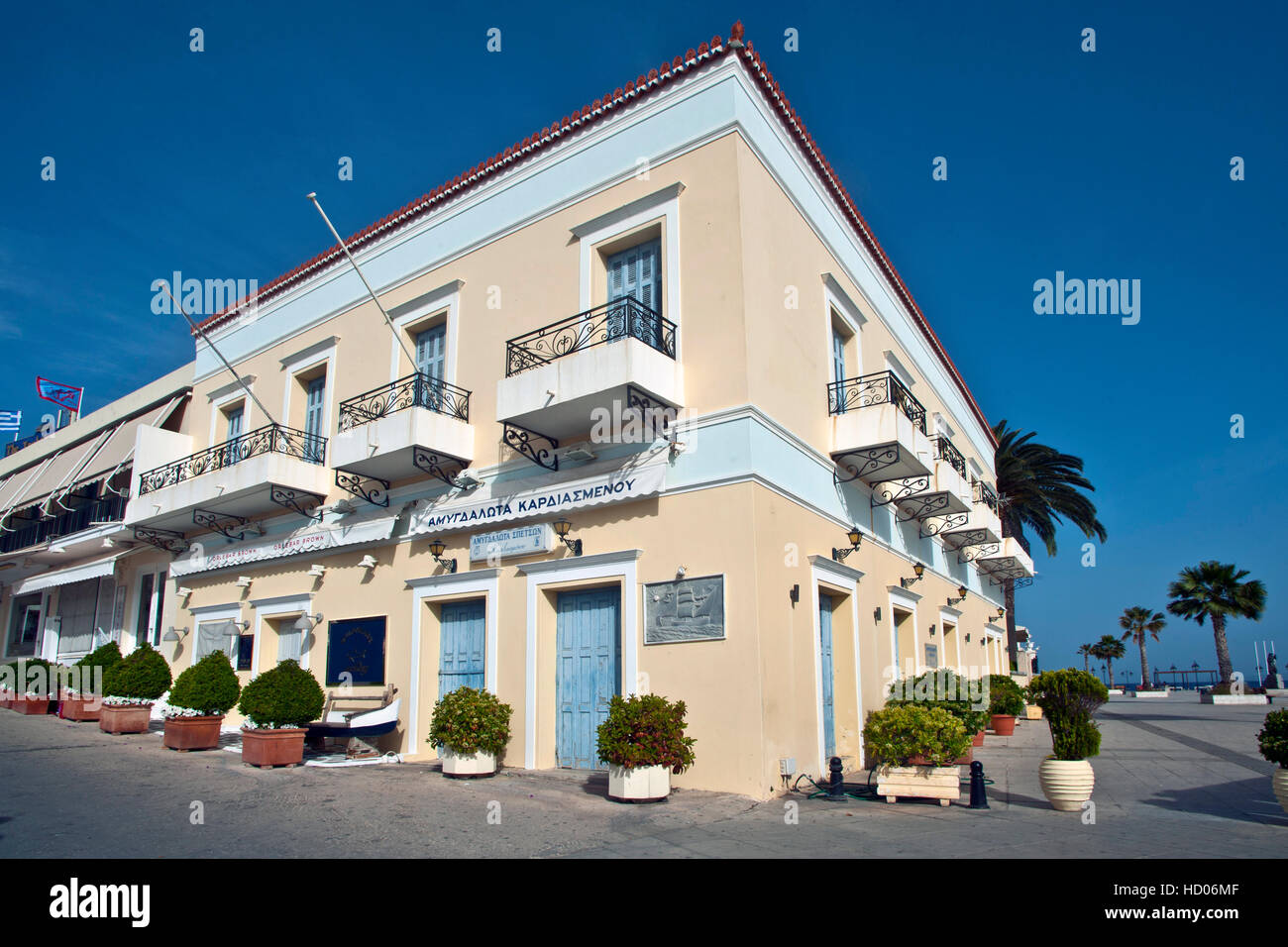 europe, greece, saronic gulf, spetses, islant, dapia Stock Photo - Alamy