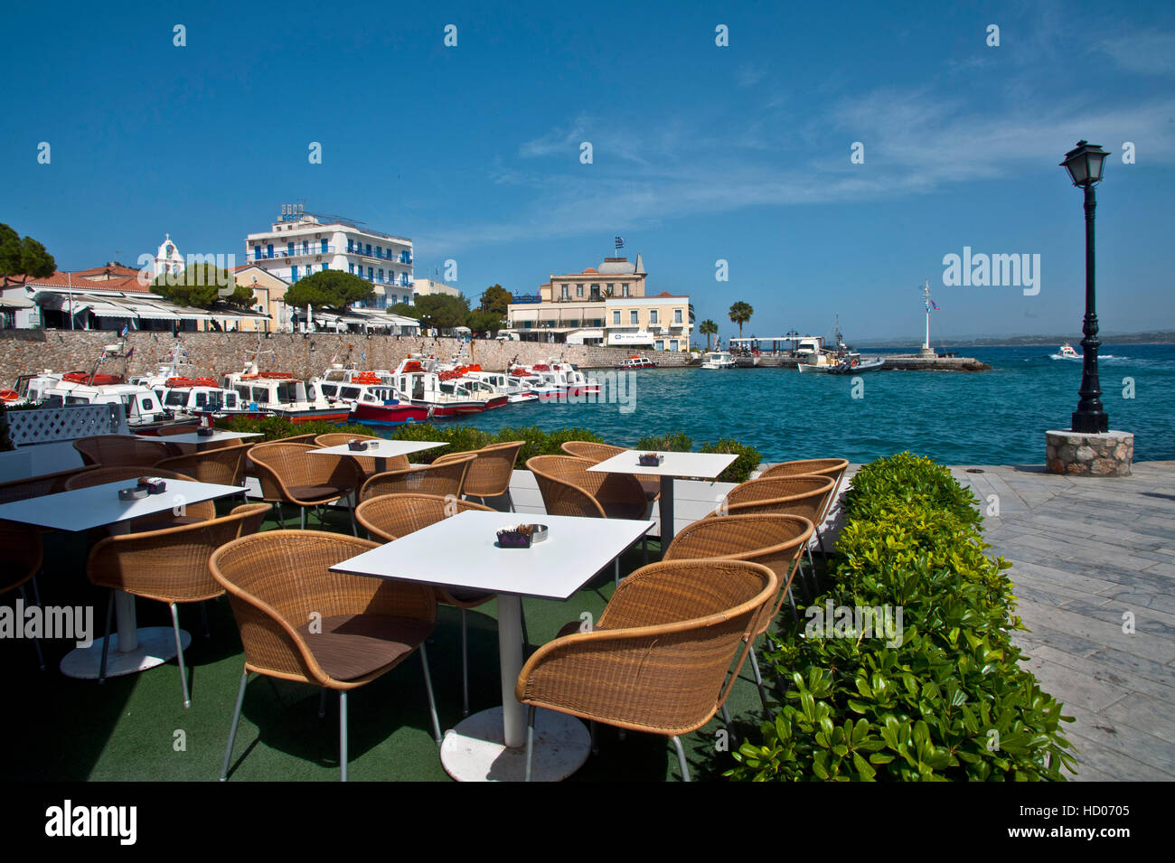 europe, greece, saronic gulf, spetses, islant, dapia Stock Photo - Alamy