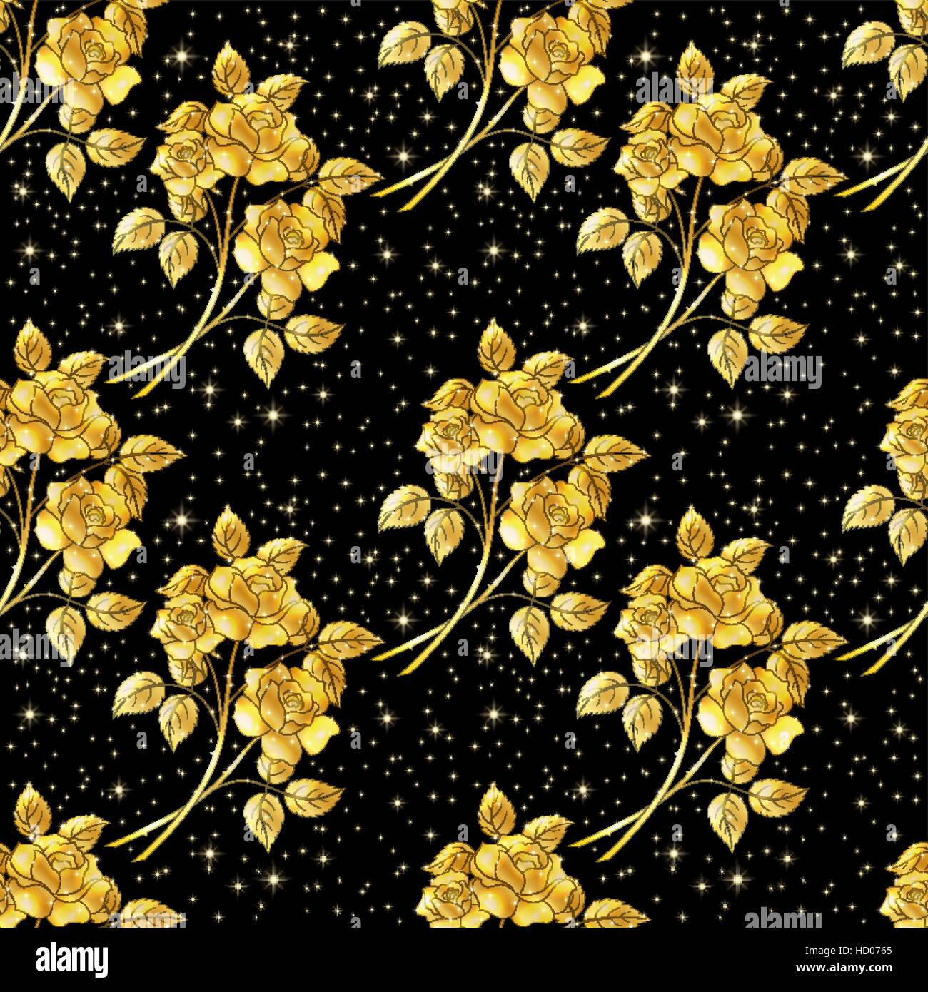 Wedding bouquet golden fabric Stock Vector Images - Alamy