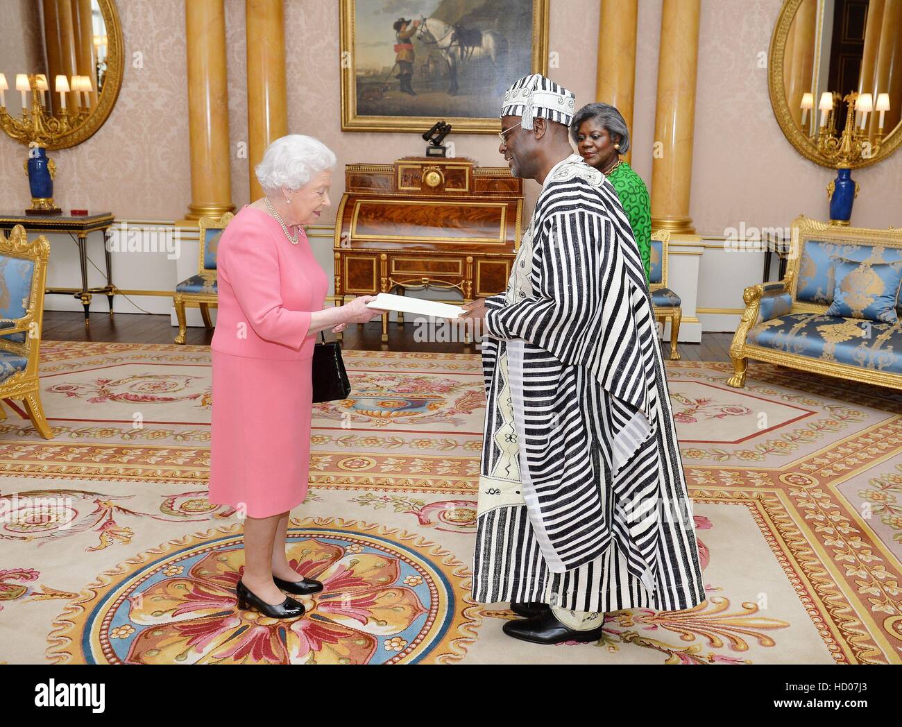 Queen Elizabeth II meets His Excellency Dr Muhammed Sheriff the ...