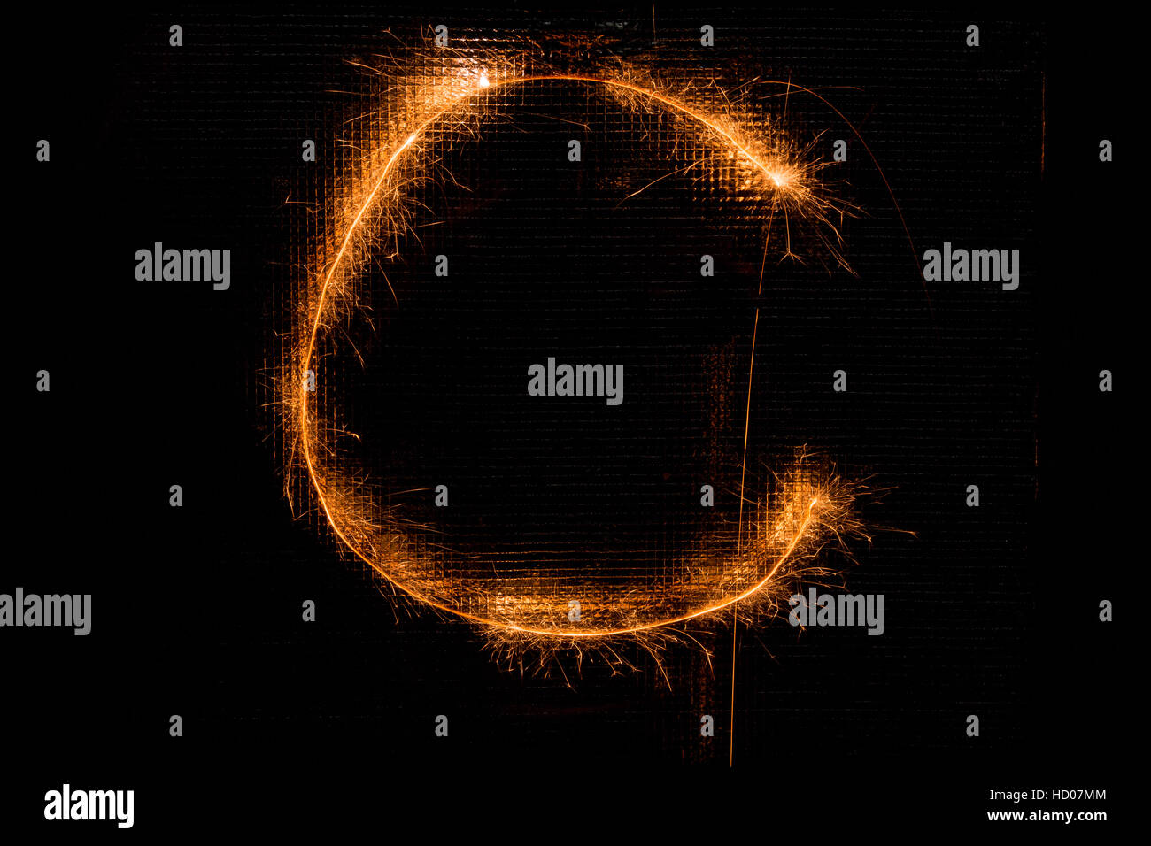 Letter C made of sparklers on black Stock Photo - Alamy