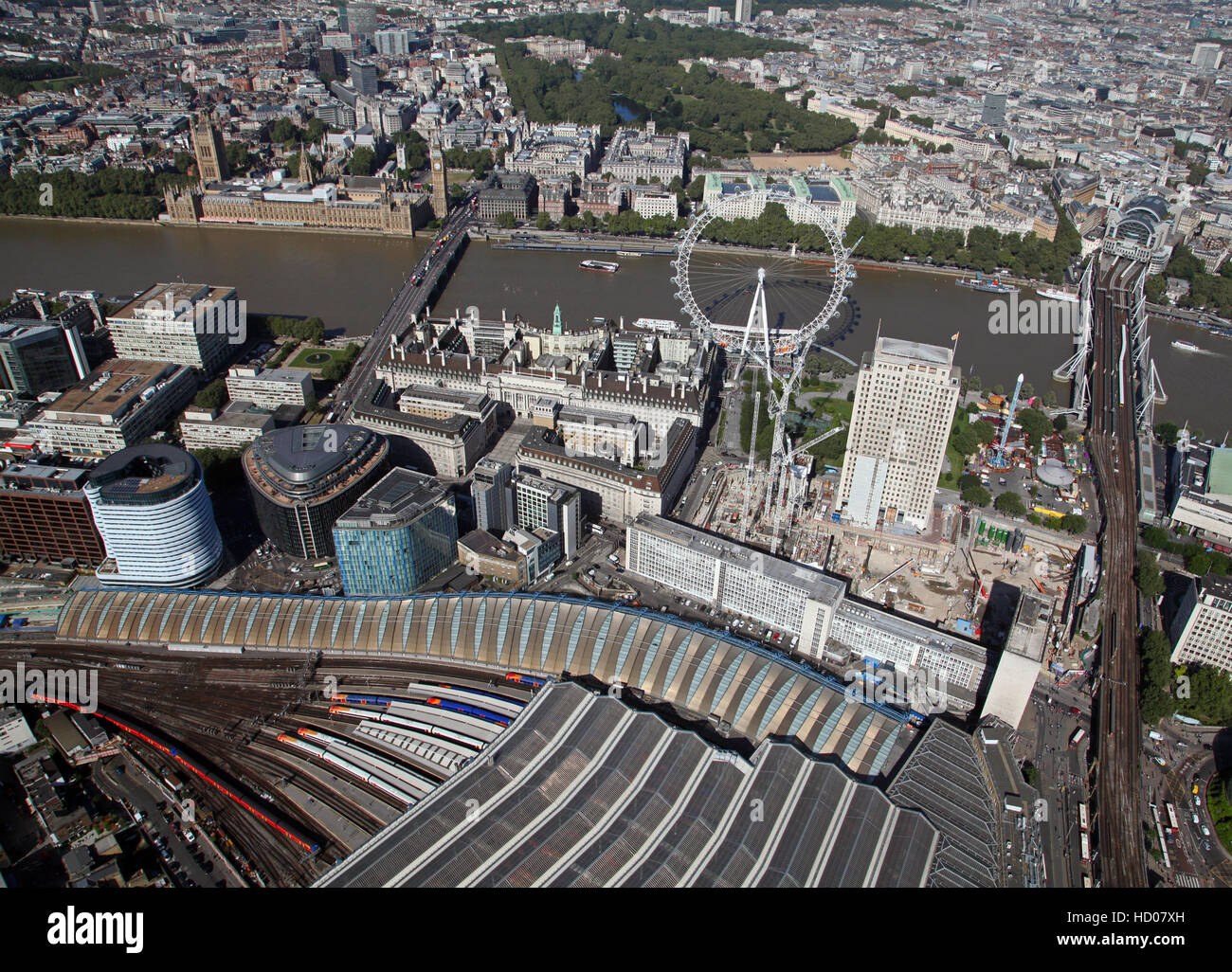aerial view of The Shell Centre Redevelopment Project on London's South ...