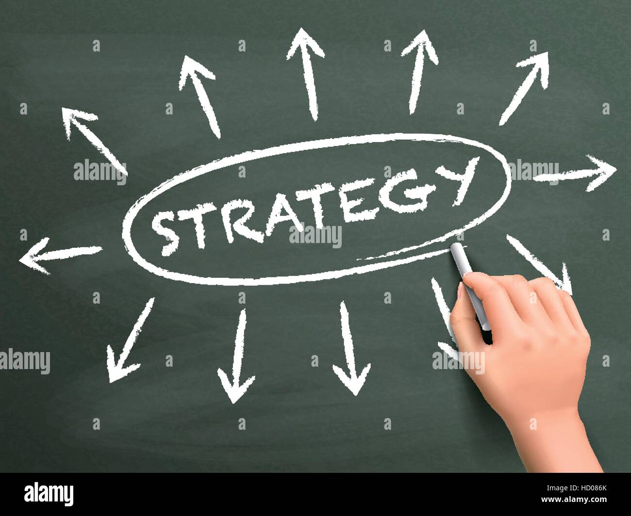 Strategy blackboard Stock Vector Images - Alamy
