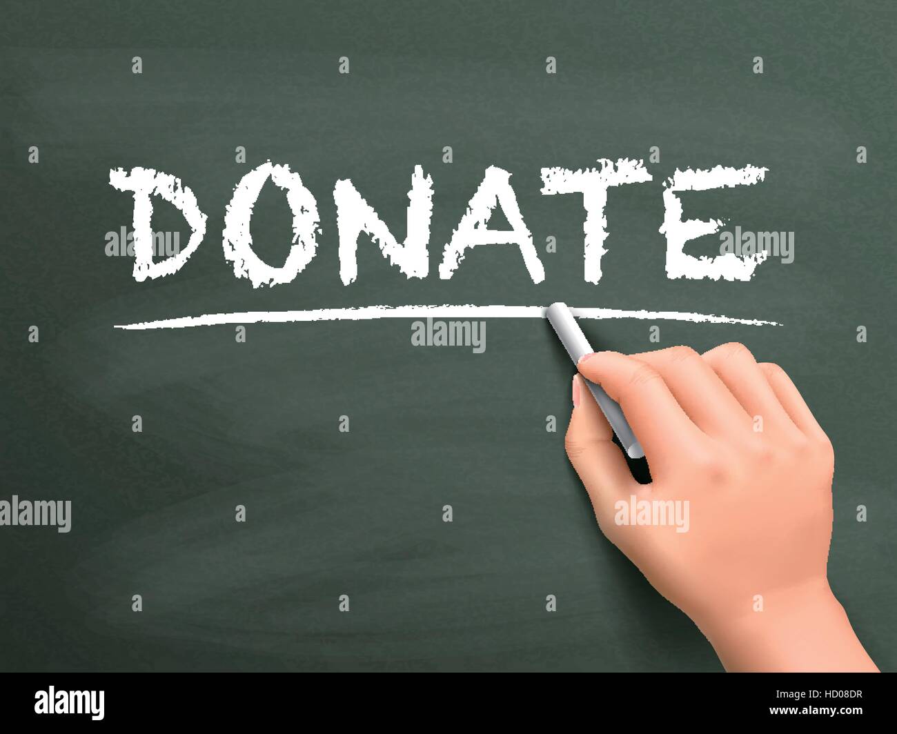 Donate handwriting Stock Vector Images - Alamy