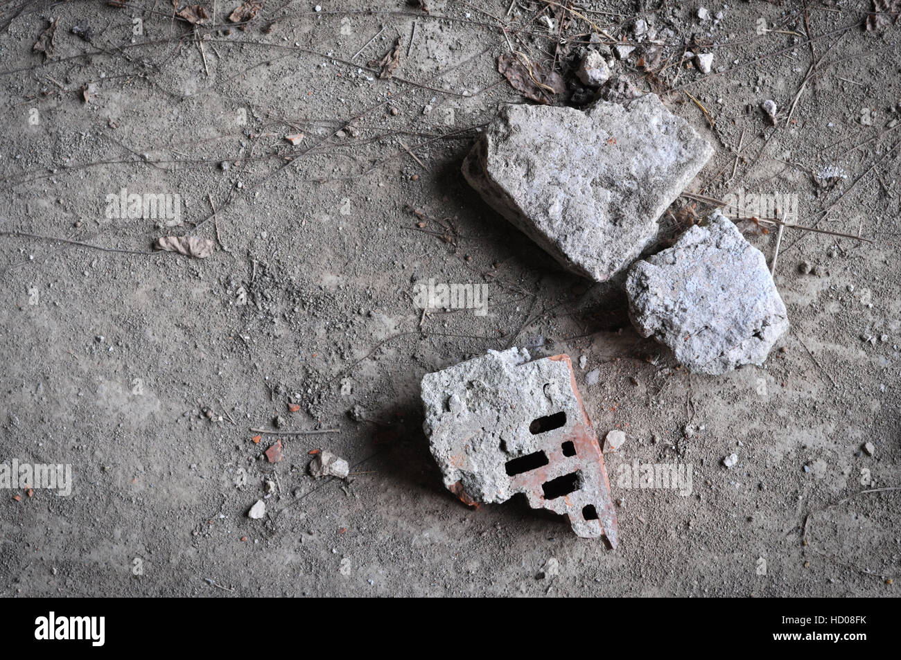 Bricks on the ground Stock Photo - Alamy
