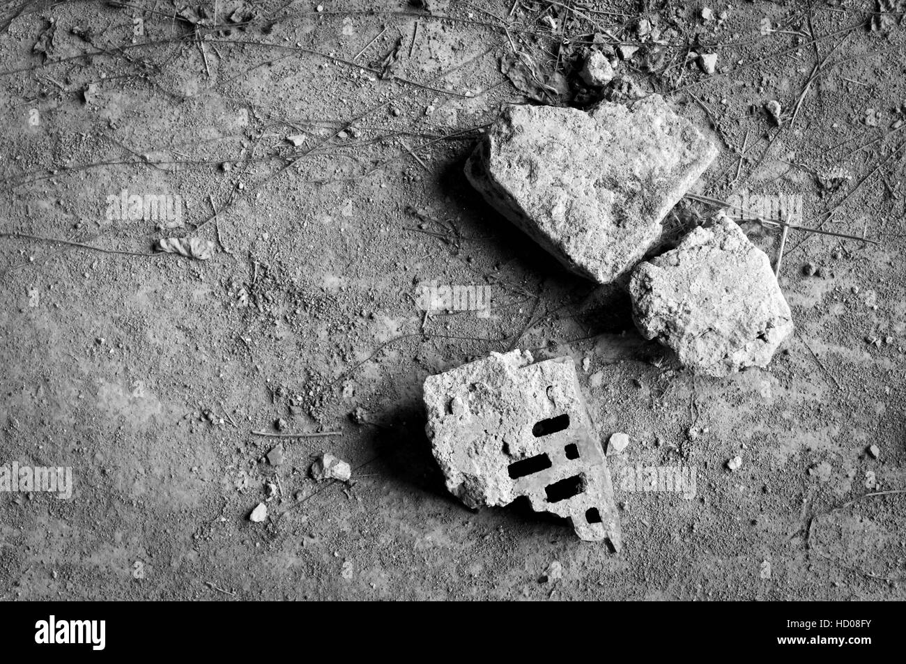 Bricks on the ground Stock Photo - Alamy