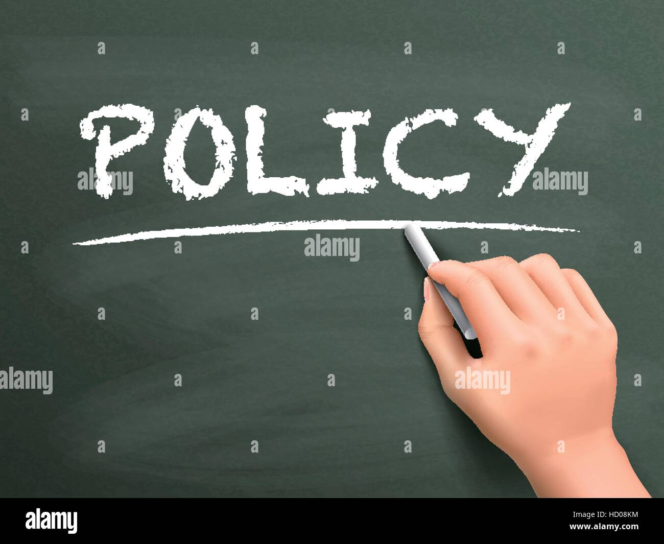 policy word written by hand on blackboard Stock Vector Image & Art - Alamy