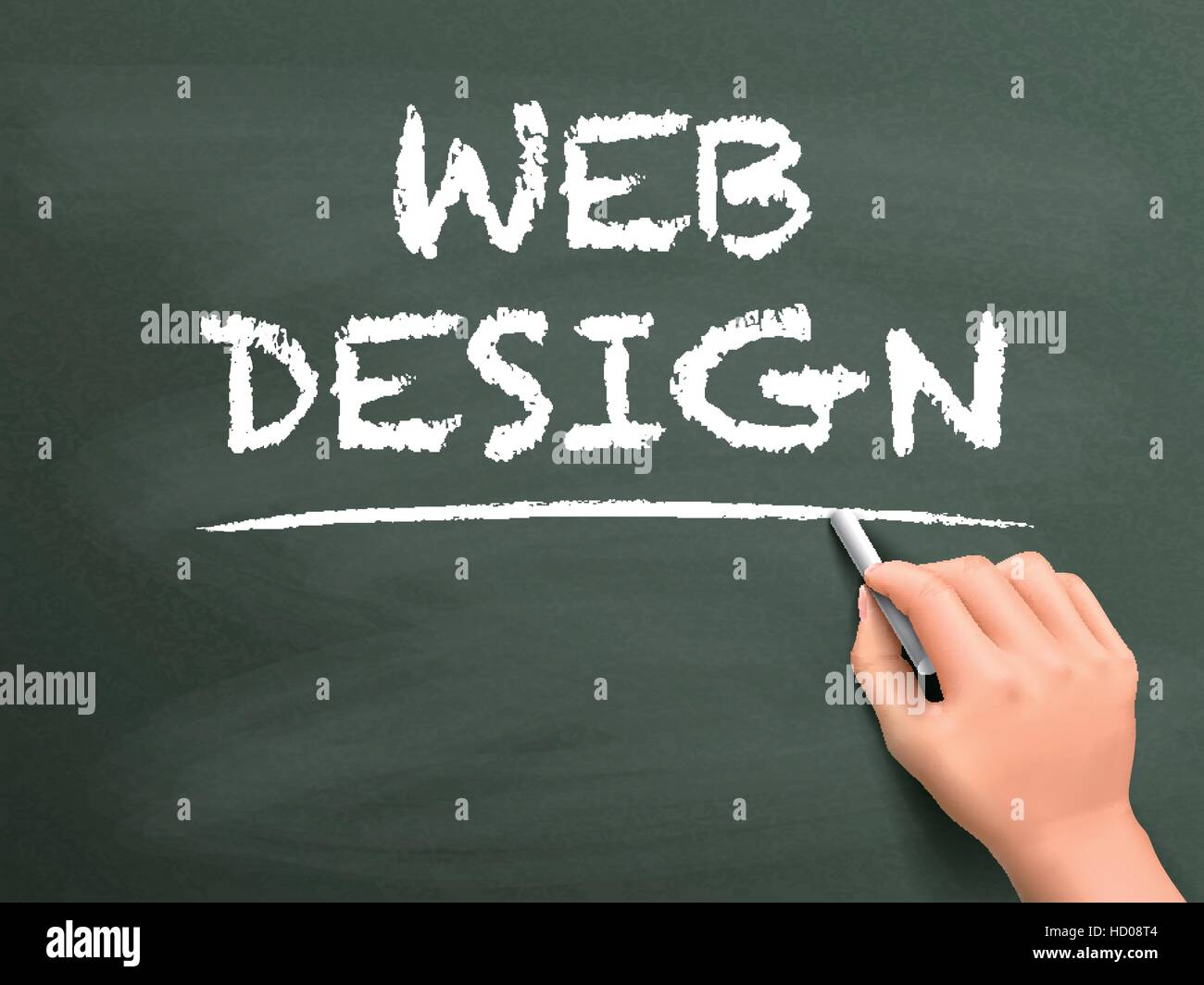 web design words written by hand on blackboard Stock Vector Image & Art ...