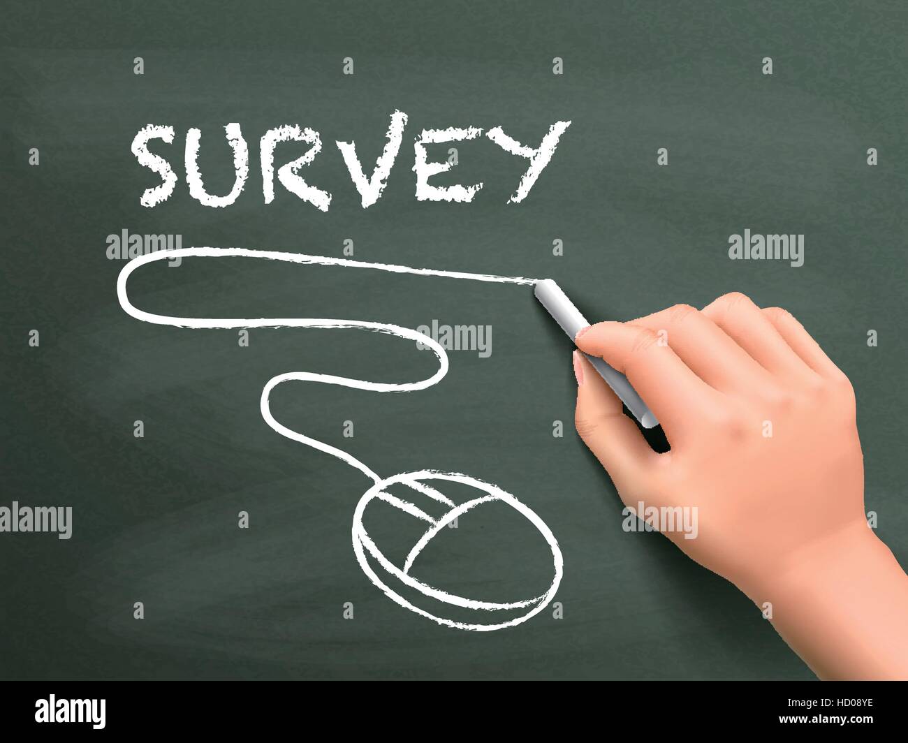 survey word written by hand on blackboard Stock Vector Image & Art - Alamy