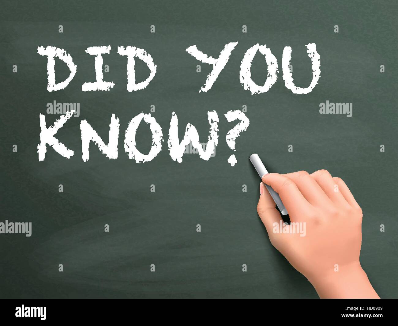 did you know words written by hand on blackboard Stock Vector Image ... did you know words written by hand on blackboard Stock Vector Image ...