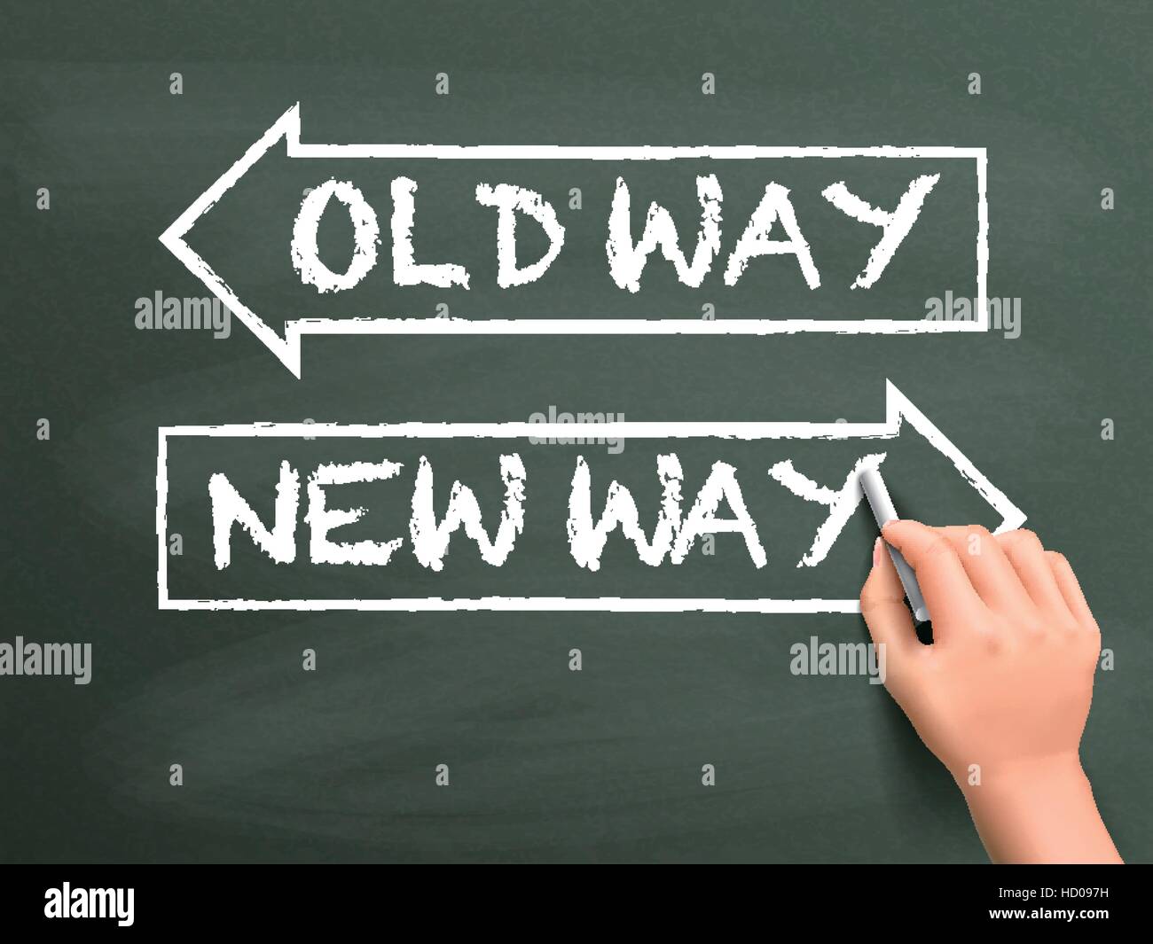 Sign blackboard hand written Stock Vector Images - Alamy