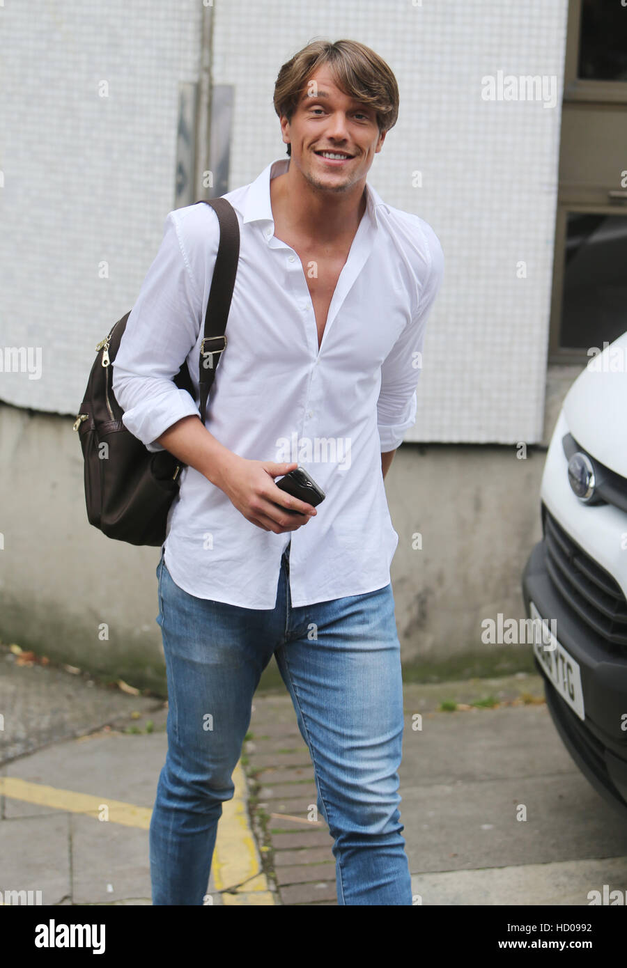 Lewis Bloor outside ITV Studios Featuring: Lewis Bloor Where: London ...