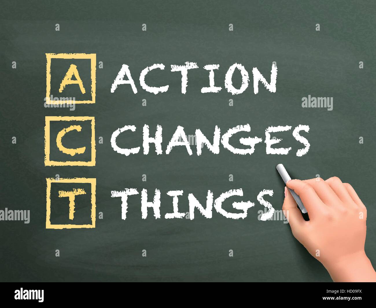 Act action changes things Stock Vector Images - Alamy