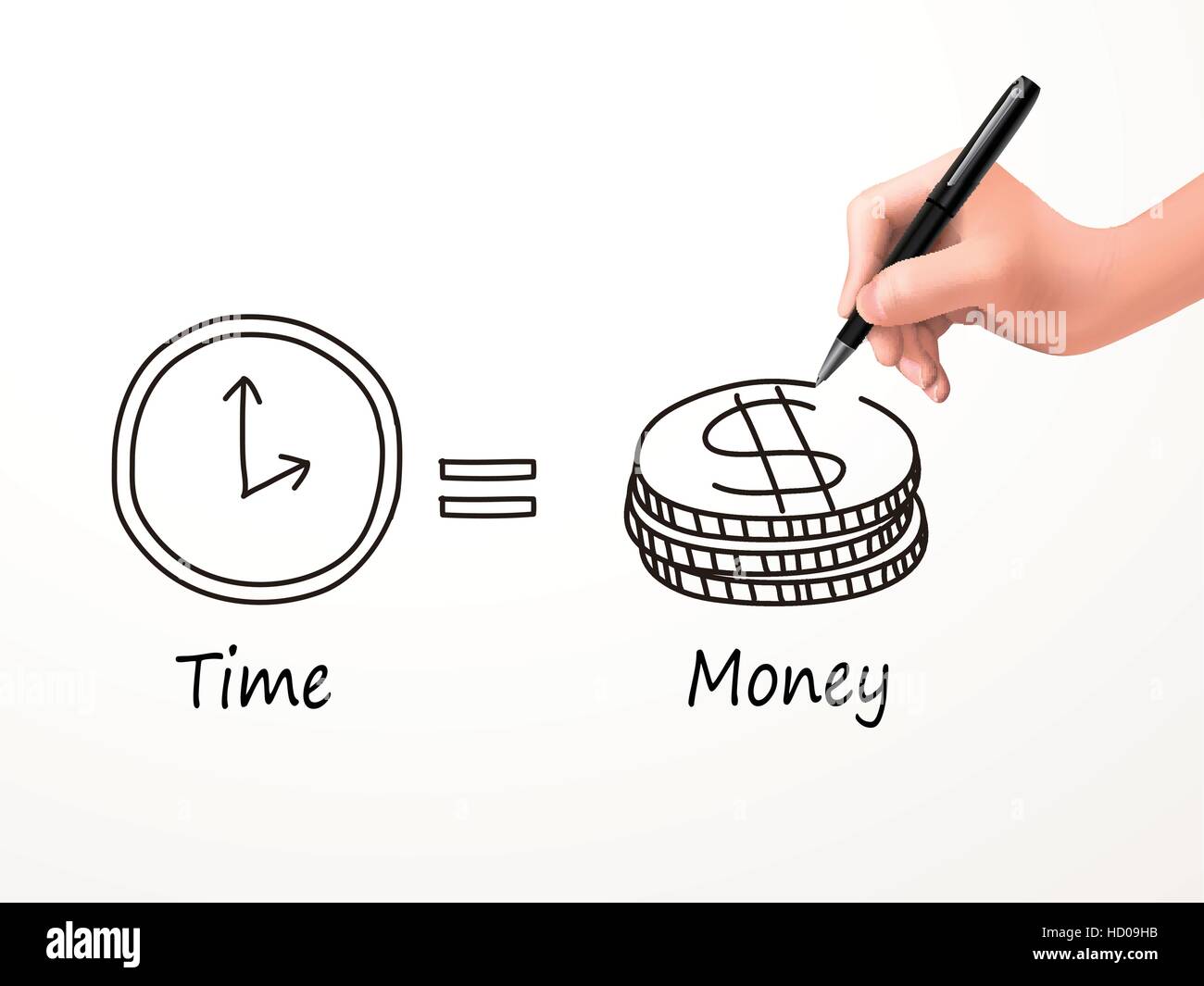 Time Is Money Drawing