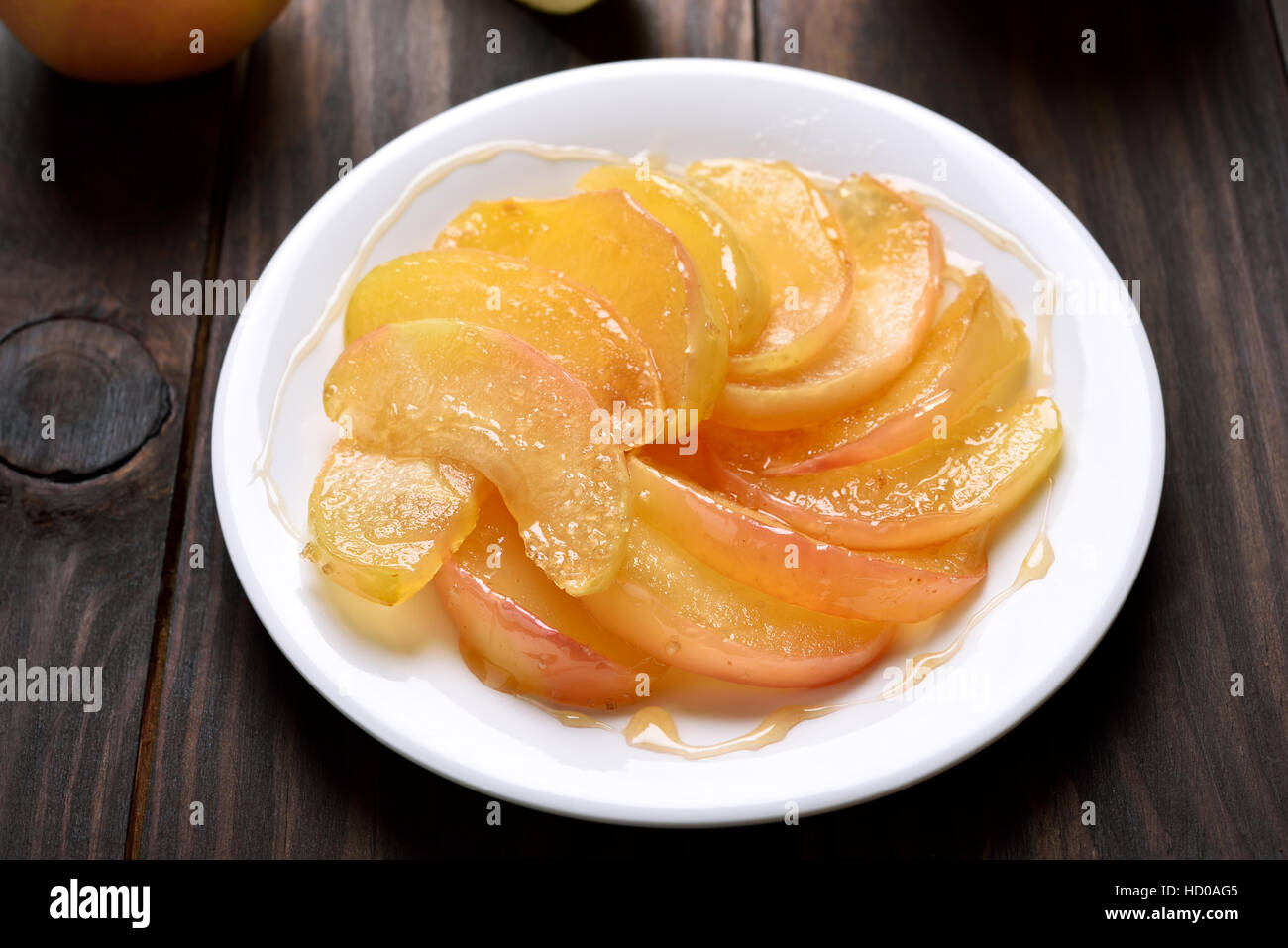 Apple slices close up hi-res stock photography and images - Alamy