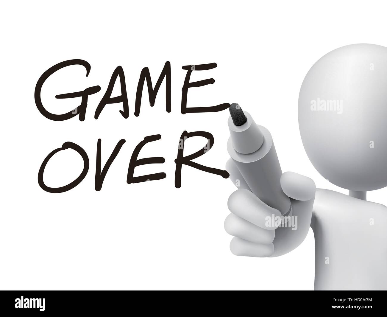 Game over words Stock Vector Images - Alamy