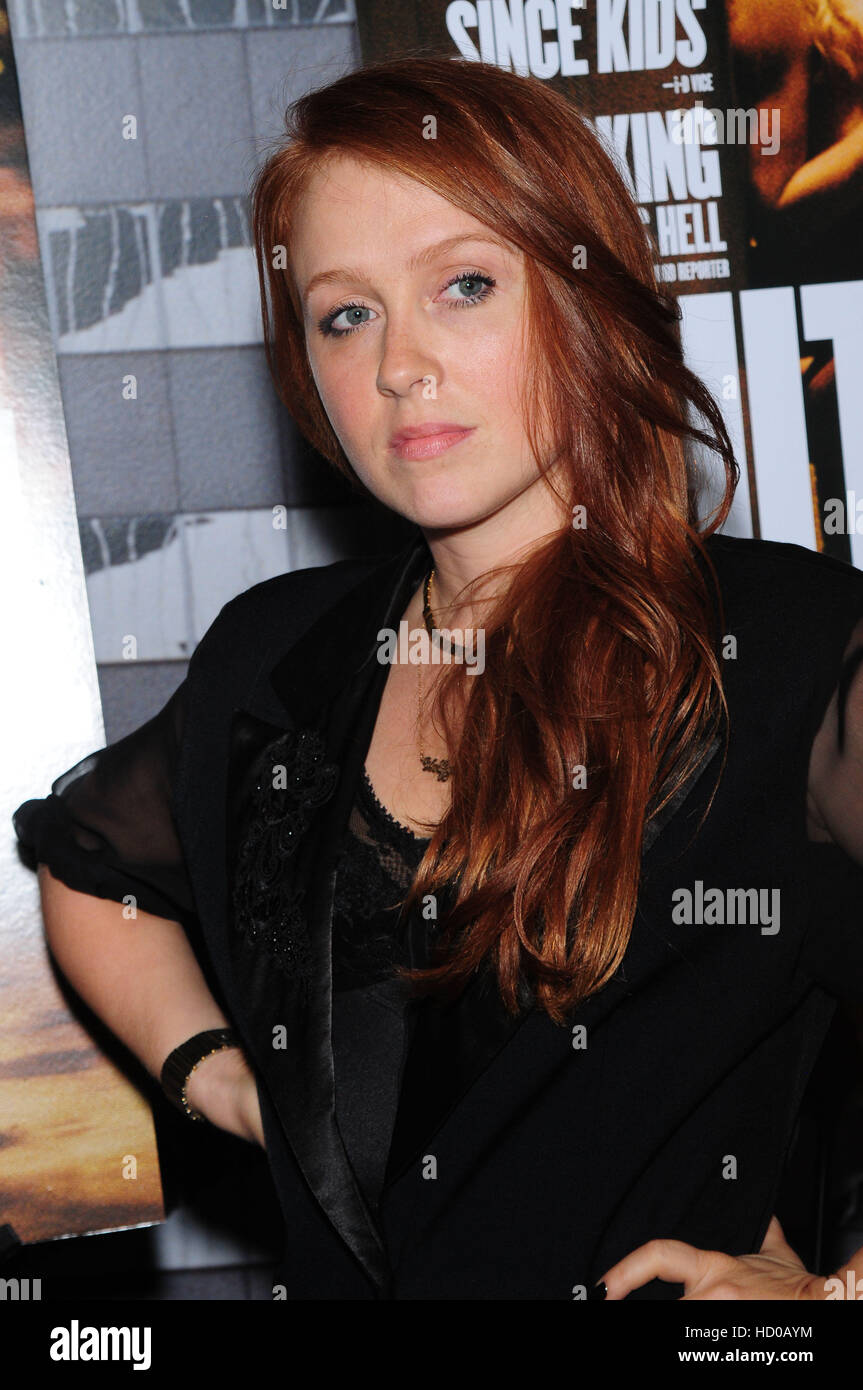 Elizabeth Wood attending the New York premiere of 'White Girl' at the ...