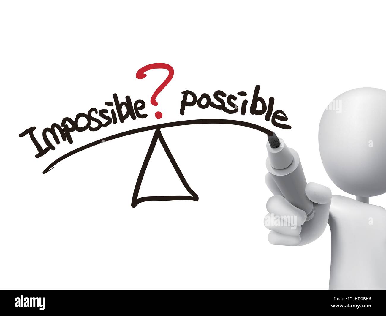 Holding impossible Stock Vector Images - Alamy