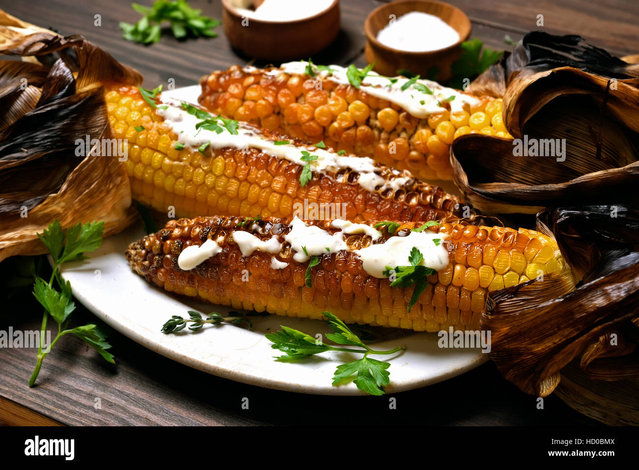 Bbq corn cobs hi-res stock photography and images - Alamy