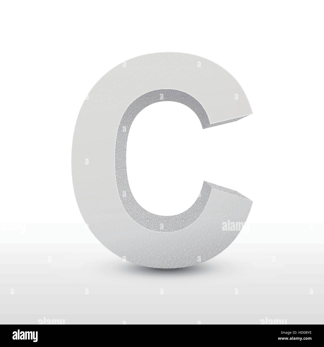 white letter C isolated on white background Stock Vector Image & Art ...