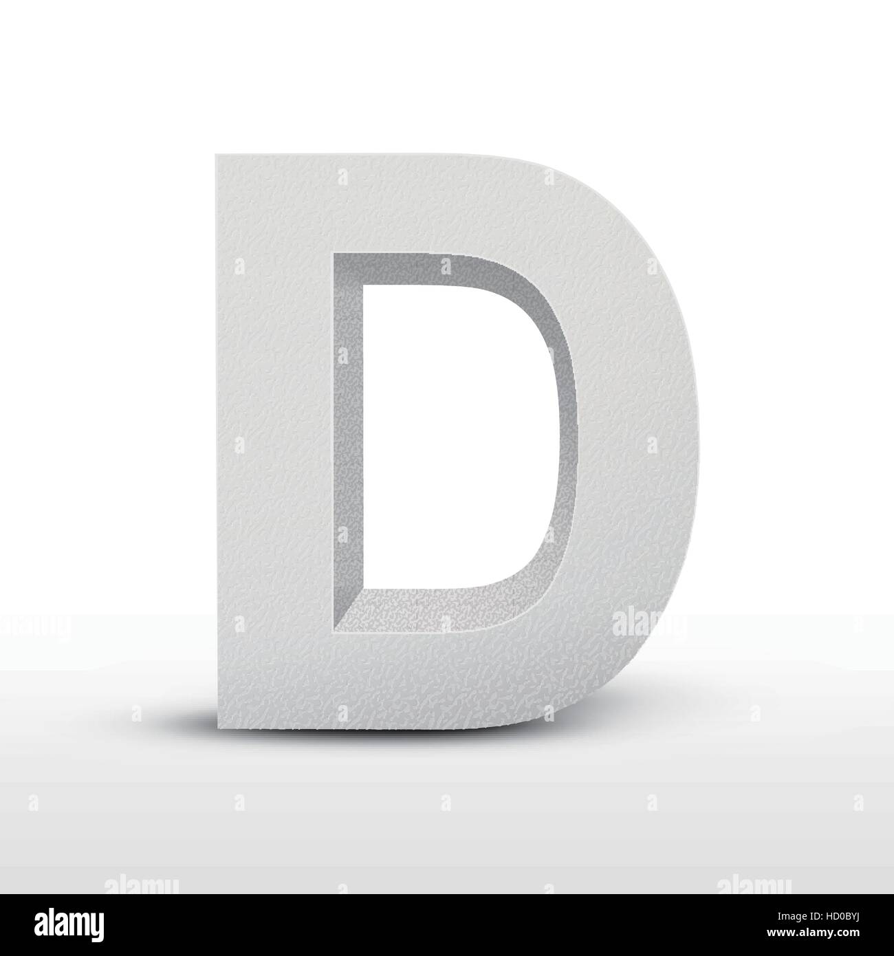 white letter D isolated on white background Stock Vector Image & Art ...