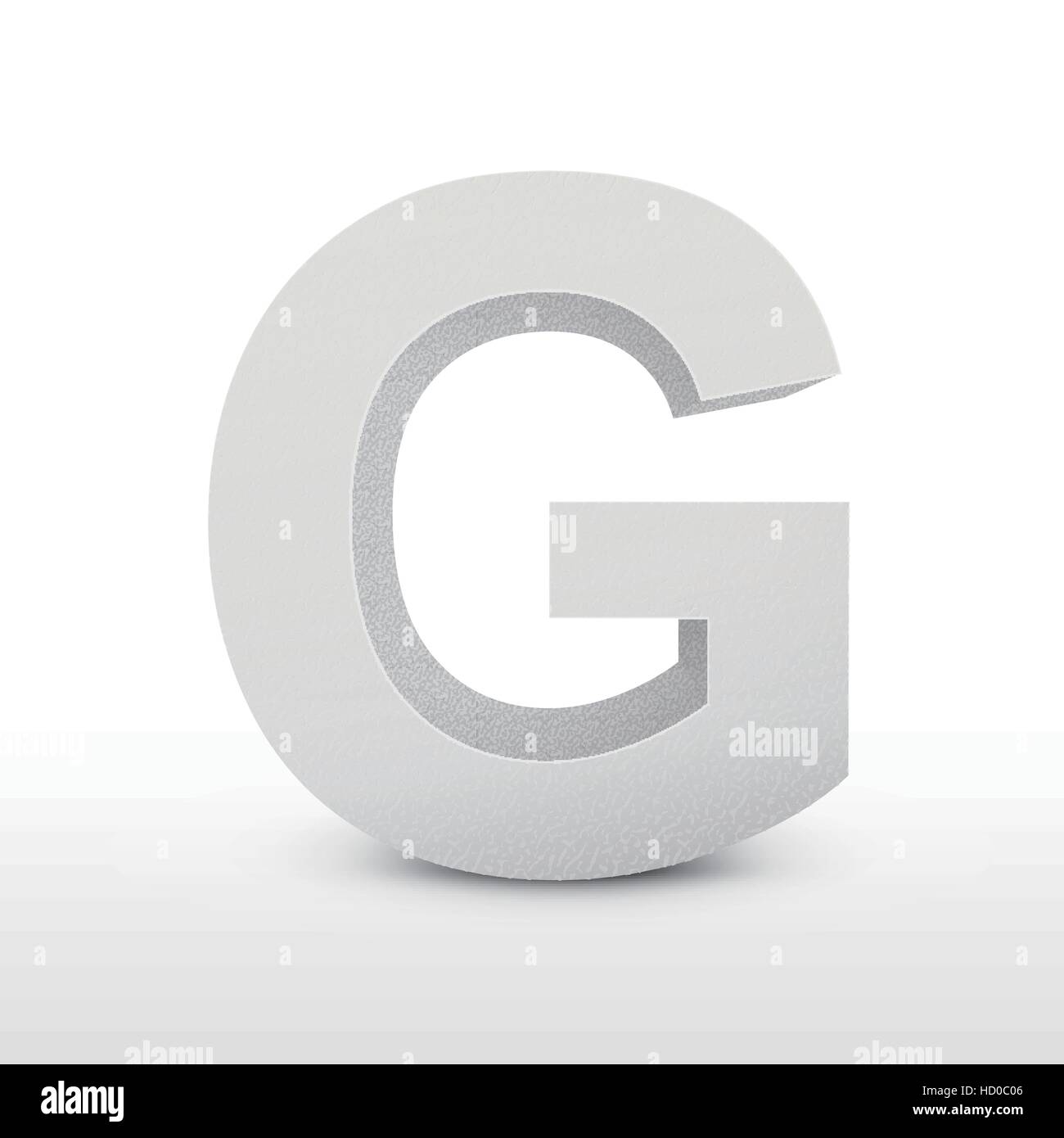 white letter G isolated on white background Stock Vector Image & Art ...