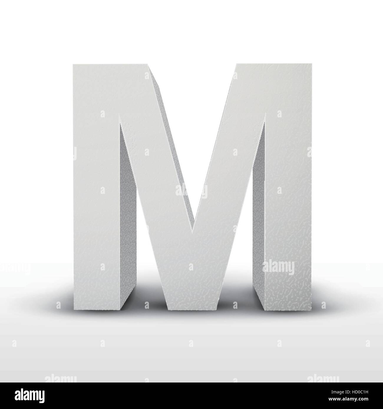 white letter M isolated on white background Stock Vector Image & Art ...