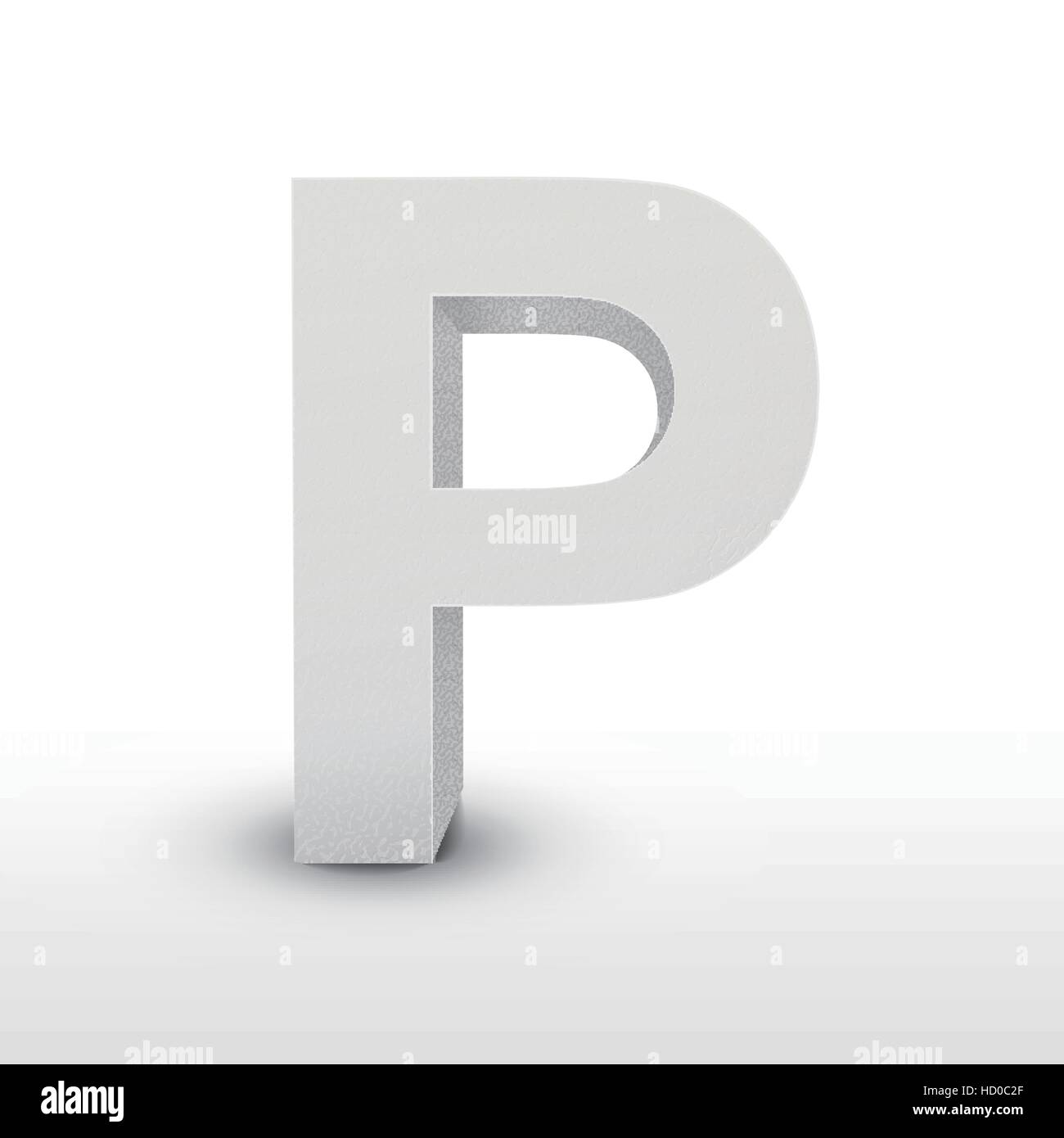 white letter P isolated on white background Stock Vector Image & Art ...