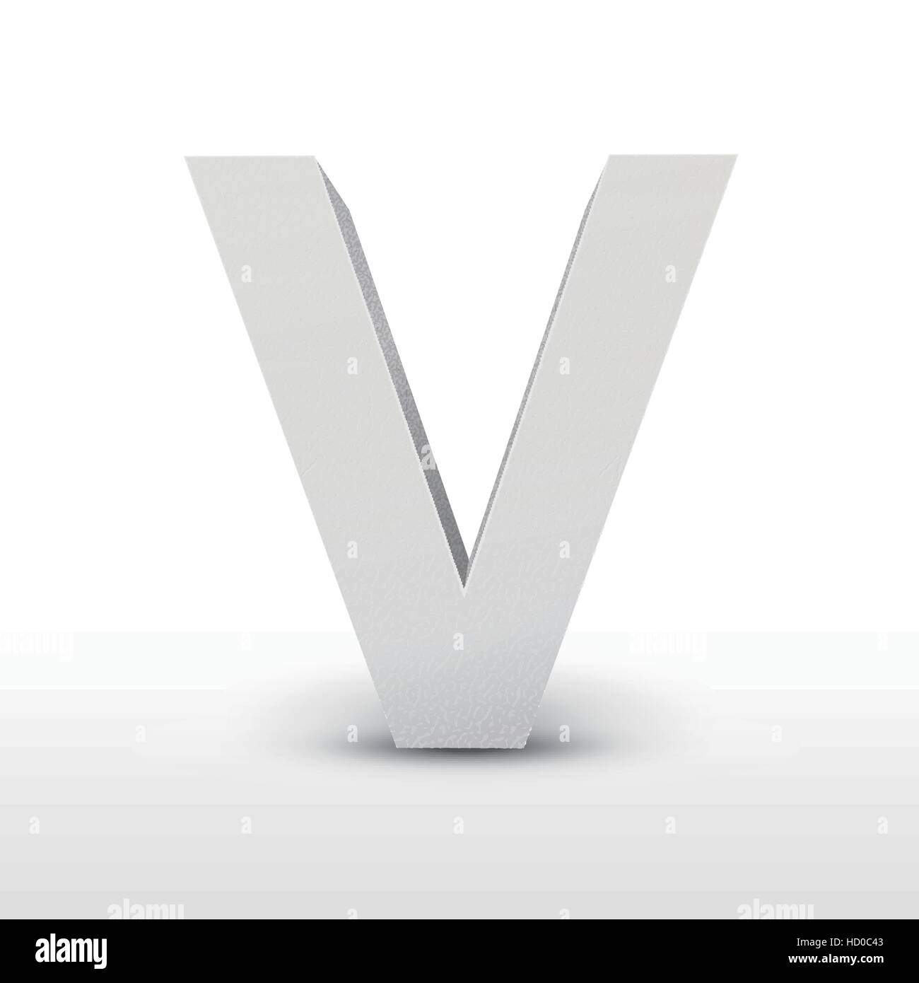 white letter V isolated on white background Stock Vector Image & Art - Alamy